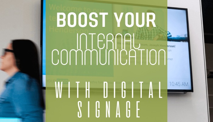 Boost your internal communication with digital signage | Motilde